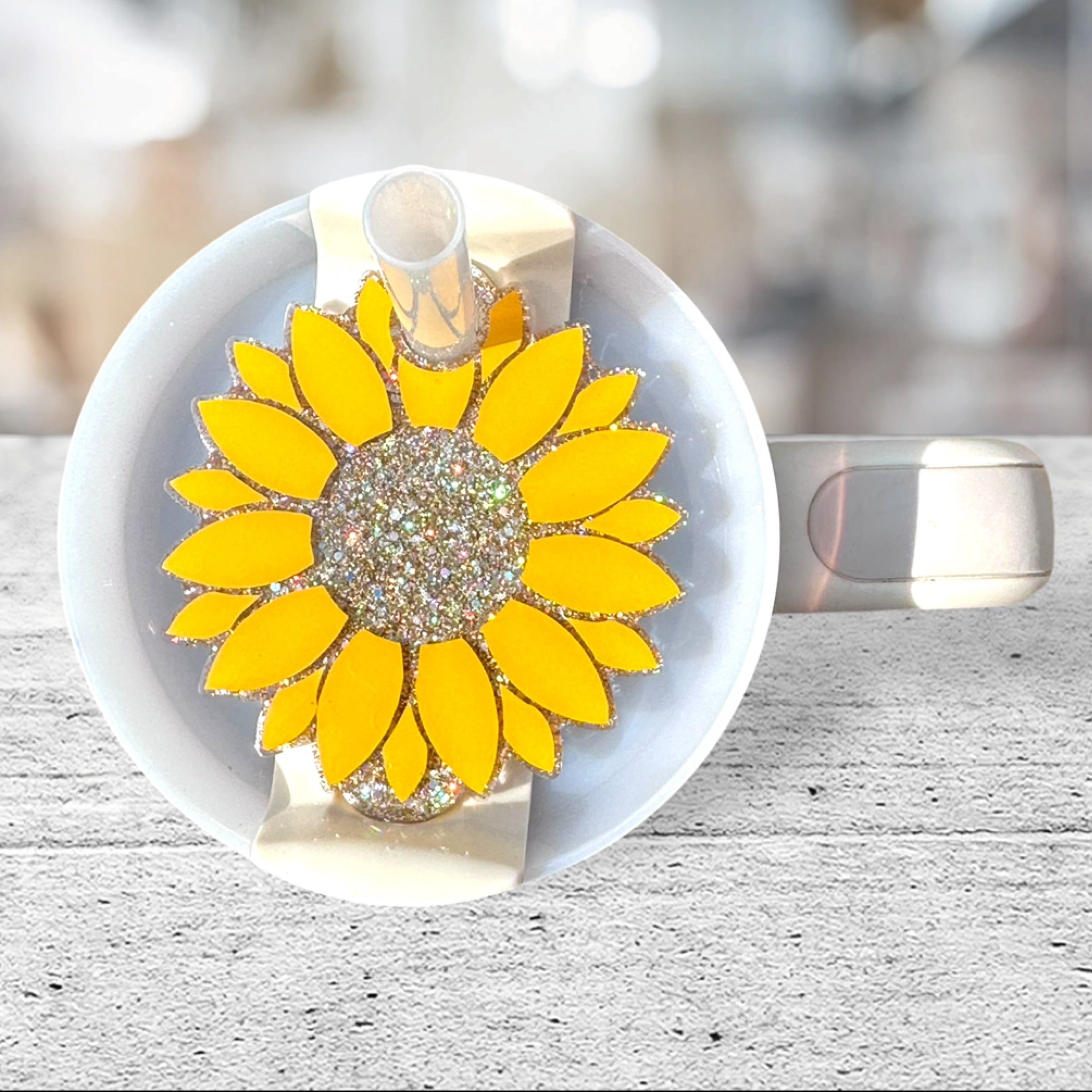 Sunflower Stanley cup topper | LilyB's Designs